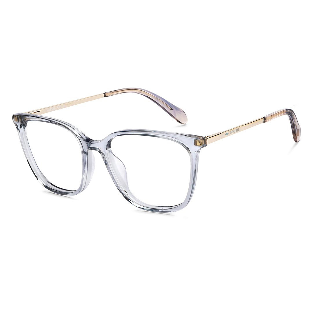 Buy Transparent Gold Full Rim Square FOSSIL FOS7124-PJP Eyeglasses at ...