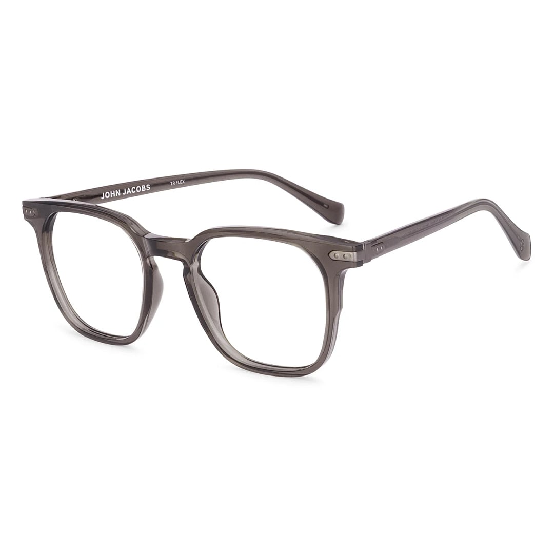 Buy Dark Grey Full Rim Square John Jacobs JJ TR FLEX E70227 Eyeglasses