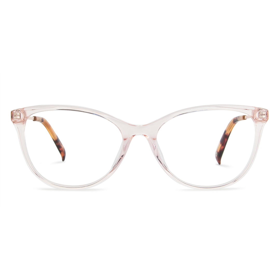 Buy Pink Transparent Golden Tortoise Full Rim Cat eye John Jacobs Rich ...