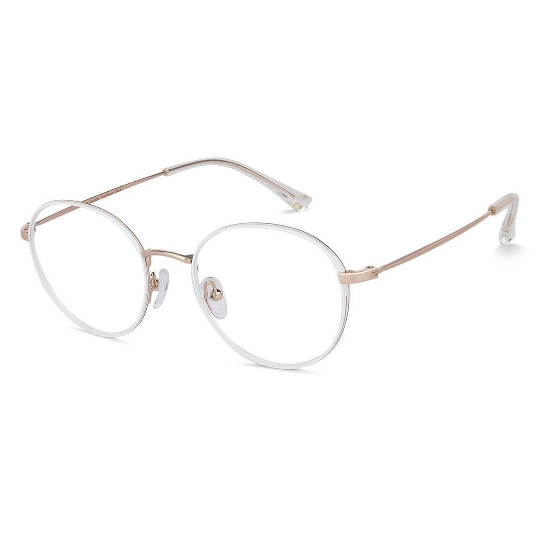 Buy White Gold Transparent Full Rim Round John Jacobs Supreme Steel JJ ...