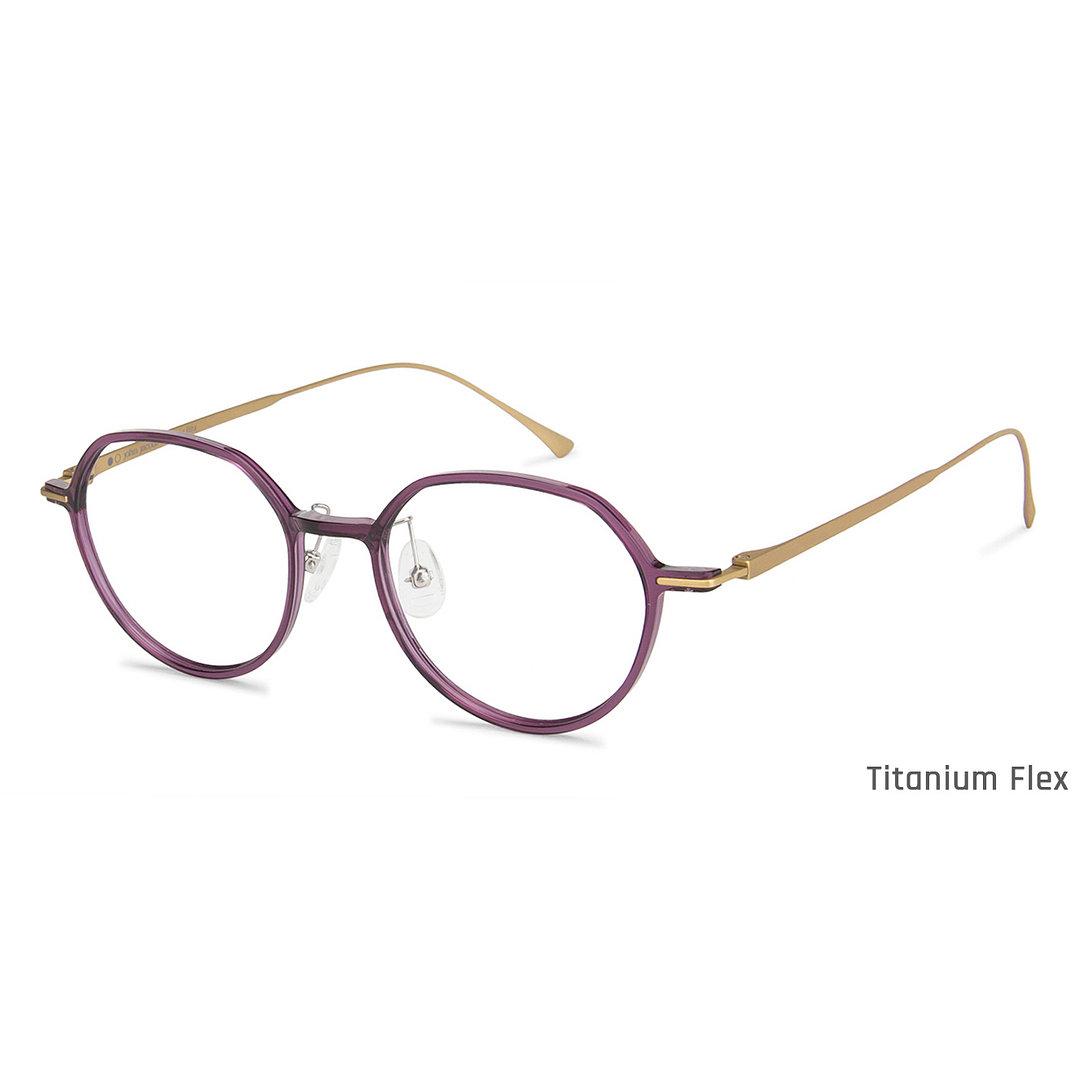 Buy Purple Matte GoldFull Rim Cat Eye John Jacobs SG Flex JJ E13431AF ...
