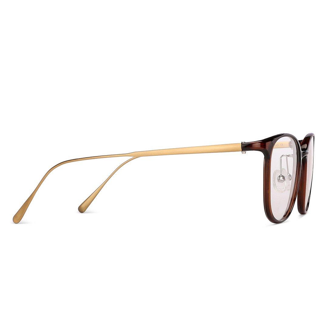 Buy Brown Gold Full Rim Square John Jacobs SG Flex JJ E13436AF-C3 ...