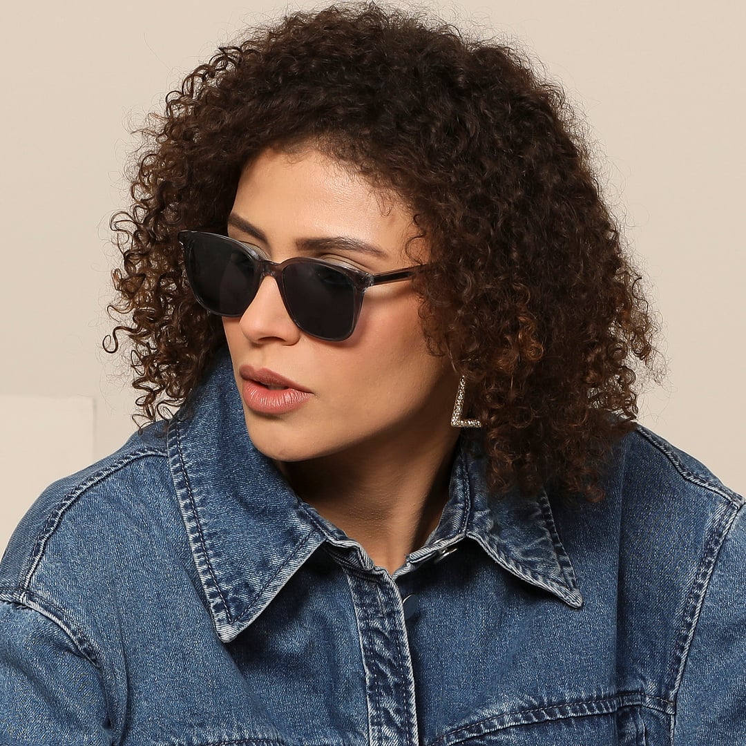 Blue Grey Full Rim Square John Jacobs JJ Tints JJ S13313 -C1 Sunglasses ...