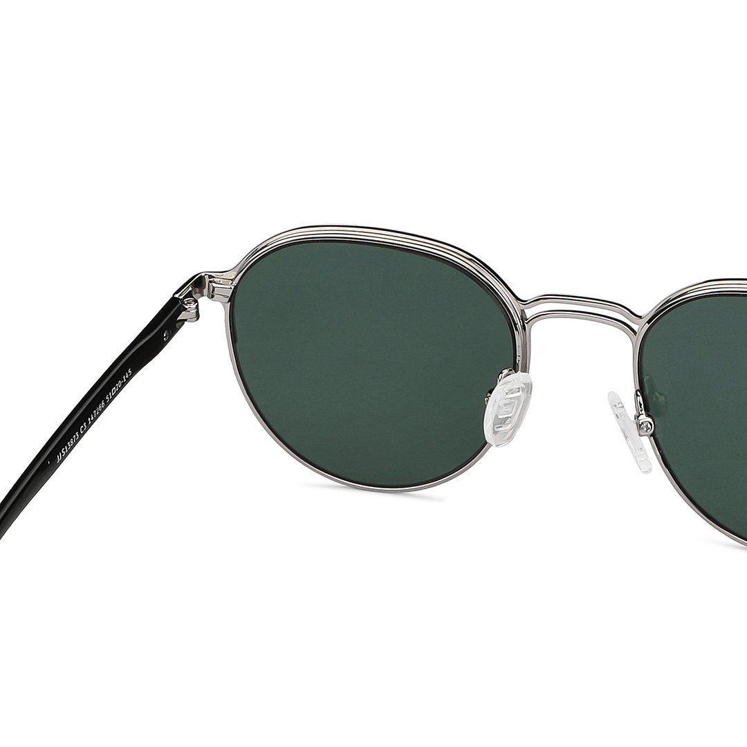 Silver Black Full Rim Round John Jacobs JJ Tints JJ S13873-C3 ...