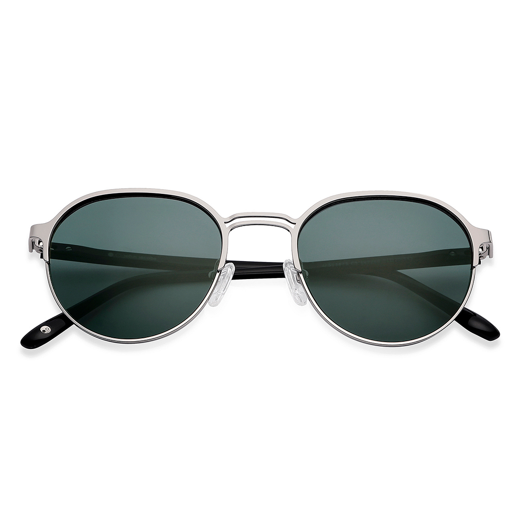 Silver Black Full Rim Round John Jacobs JJ Tints JJ S13873-C3 ...