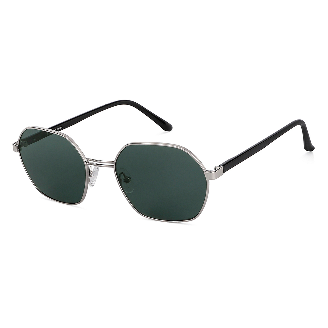 Buy Silver Black Full Rim Hexagonal John Jacobs JJ Tints JJ S13875-C3 ...