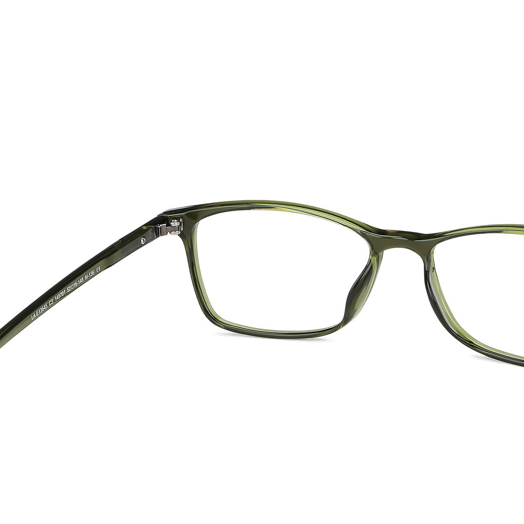 Buy Green Gunmetal Green Full Rim Rectangle Lenskart Air Essentials LA ...