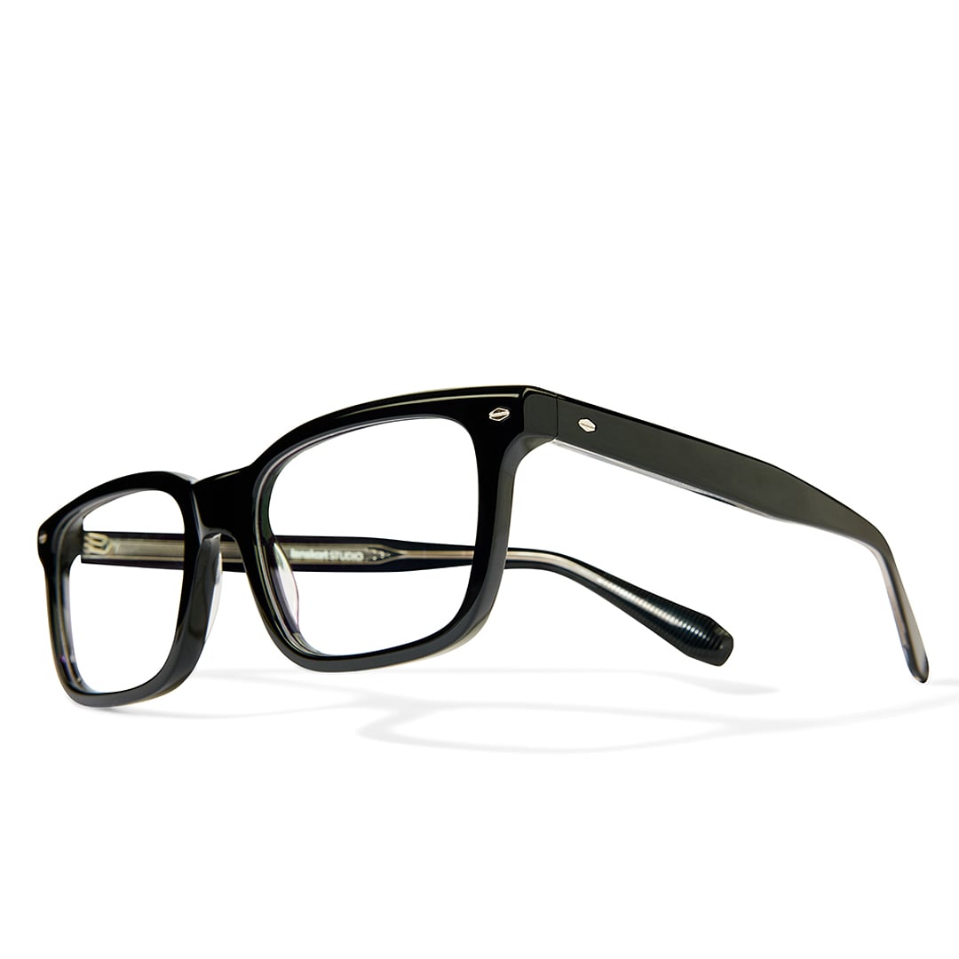 Black Full Rim Rectangle Lenskart STUDIO LK E000116-C1 Eyeglasses