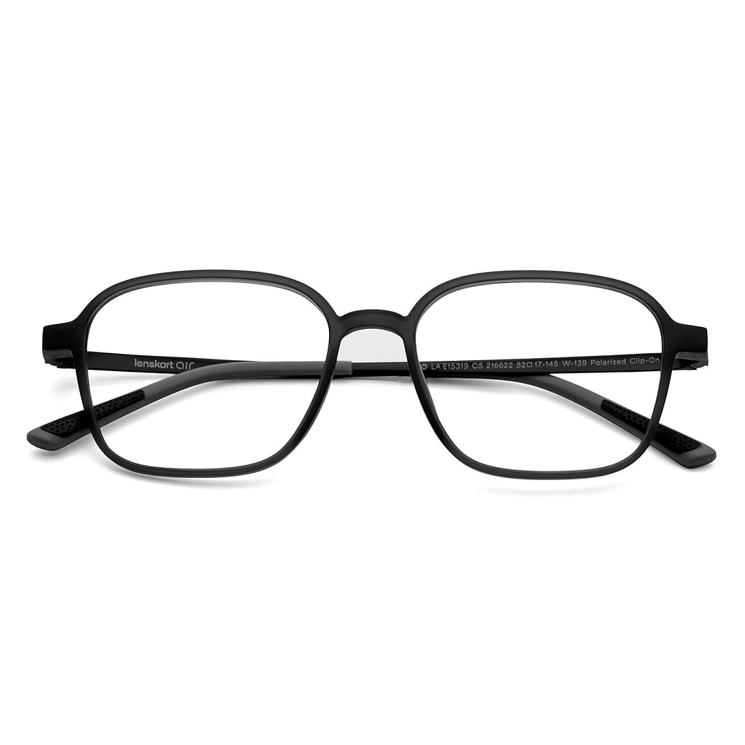 Grey Black Full Rim Square Lenskart Air Switch LA E15319-C5 Clip On ...