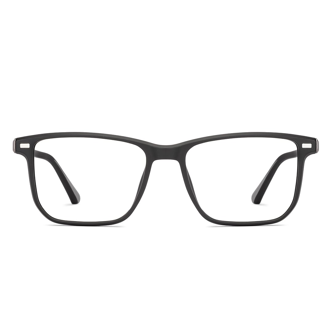 Light Blue Black Full Rim Square Lenskart Air Switch LA E17268 Clip On ...