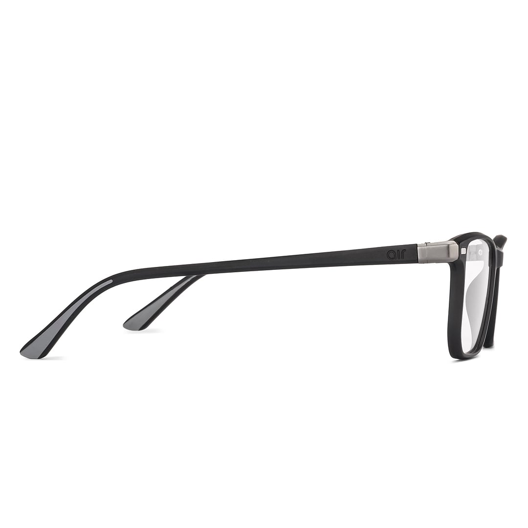Light Blue Black Full Rim Square Lenskart Air Switch LA E17268 Clip On ...