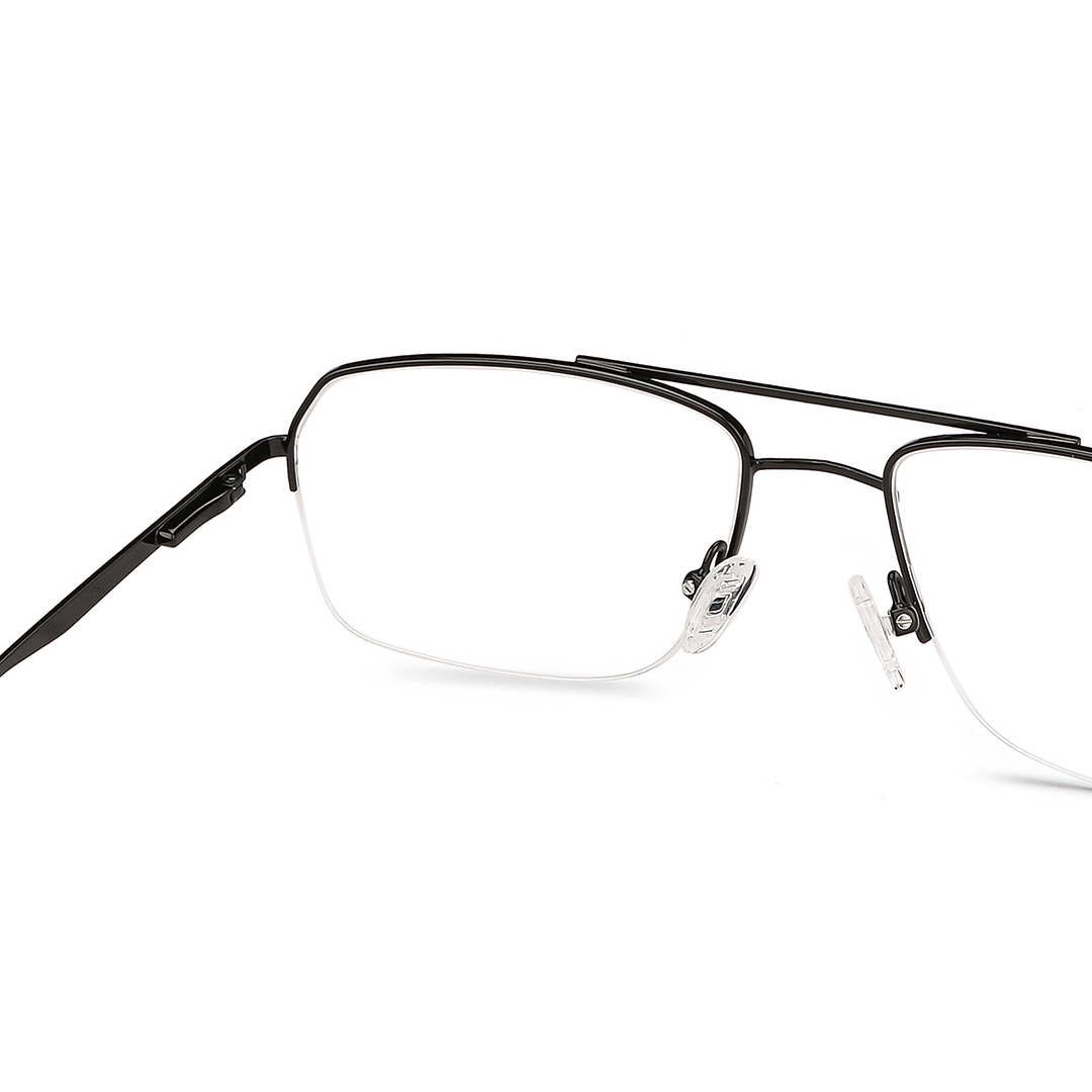 Buy Black Half Rim Geometric Vincent Chase SLEEK STEEL VC E11886-C3 ...