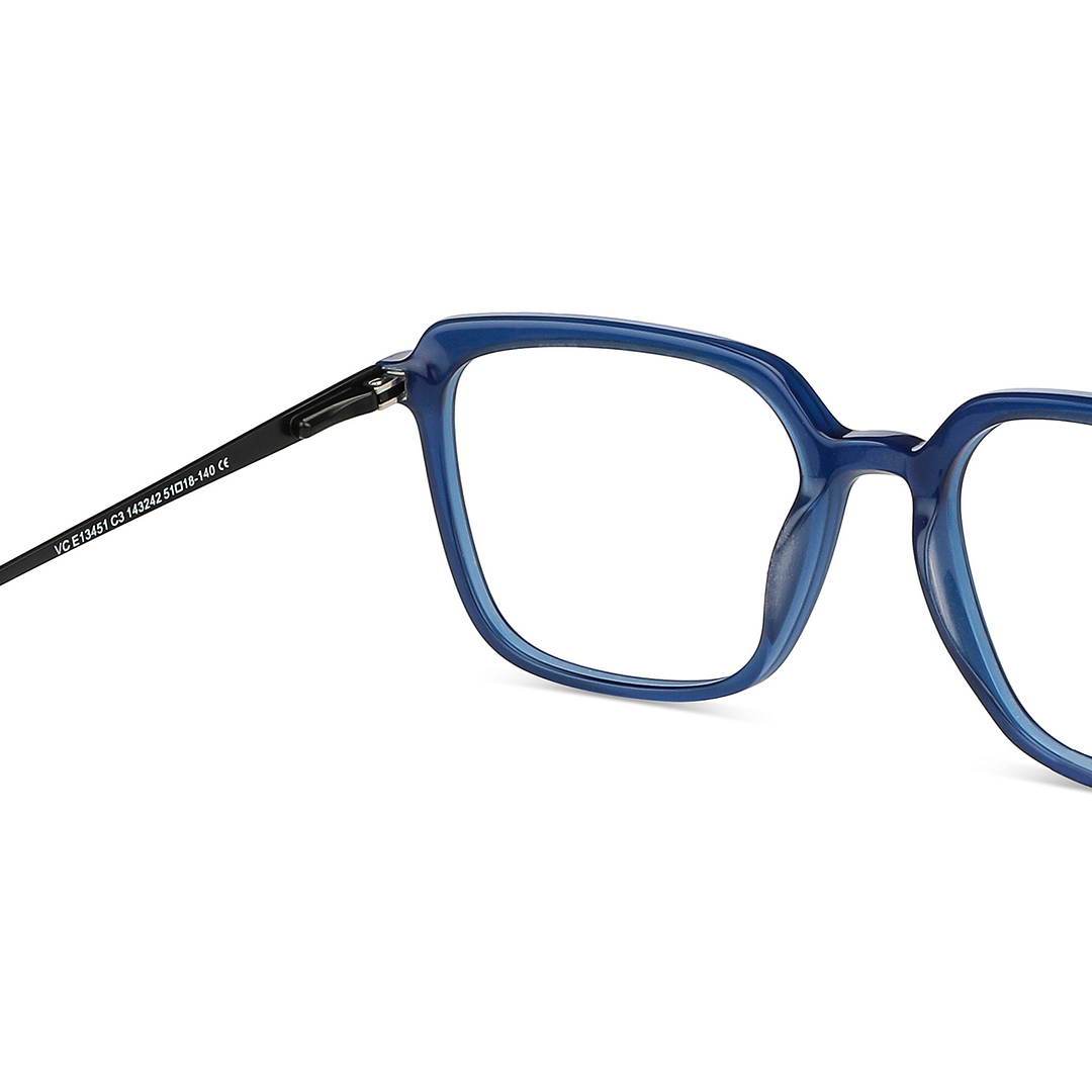 Buy Blue Black Full Rim Geometric Vincent Chase VC Blend Edit VC E13451 ...