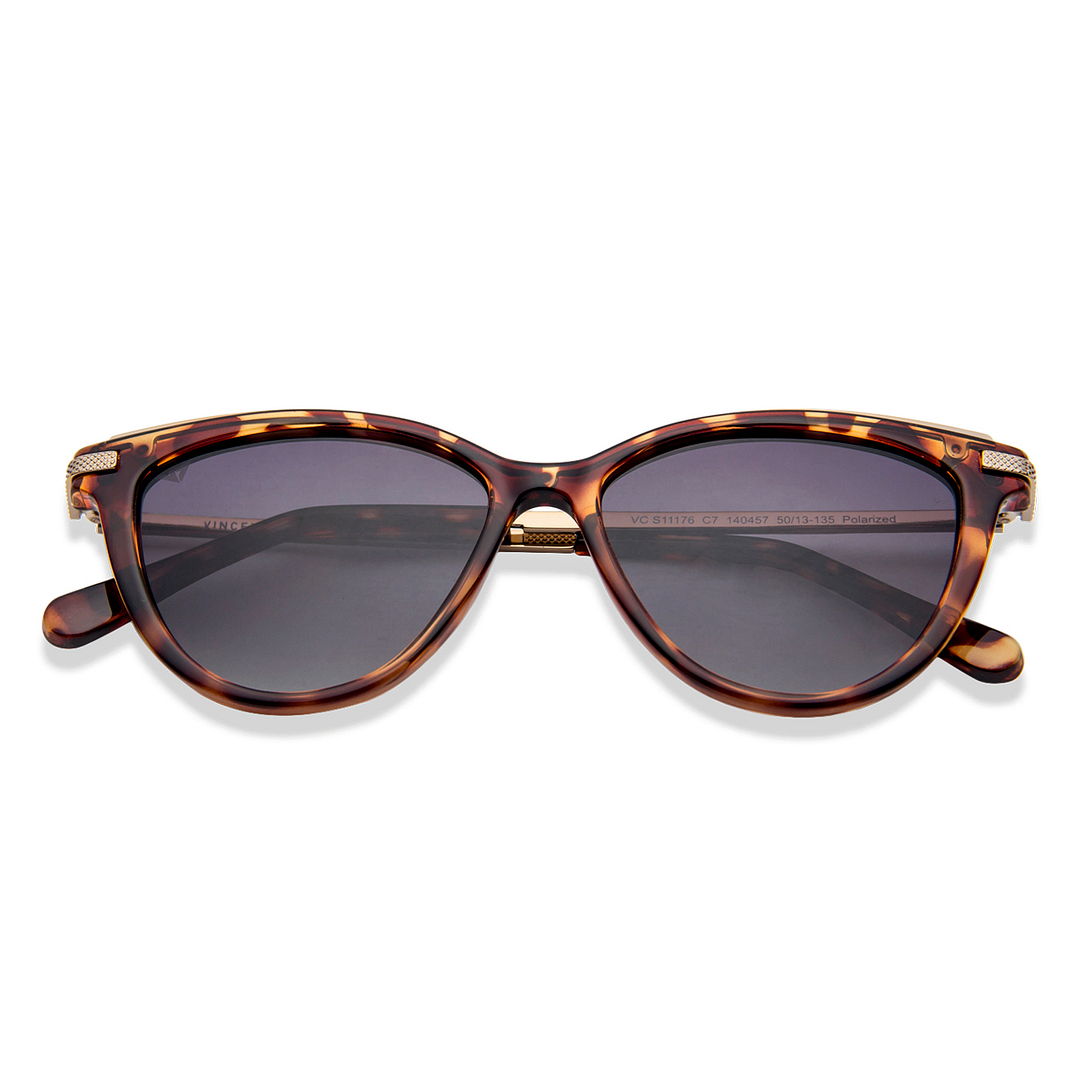 Buy Brown Tortoise Gold Brown Tortoise Brown Gradient Full Rim Cat Eye ...