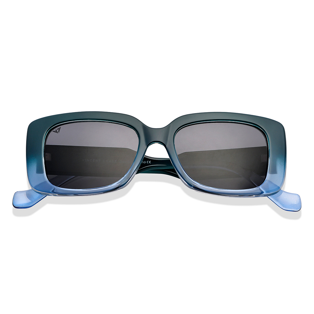 Grey Blue Ocean Blue Full Rim Square Vincent Chase NON- METAL SUN VC ...