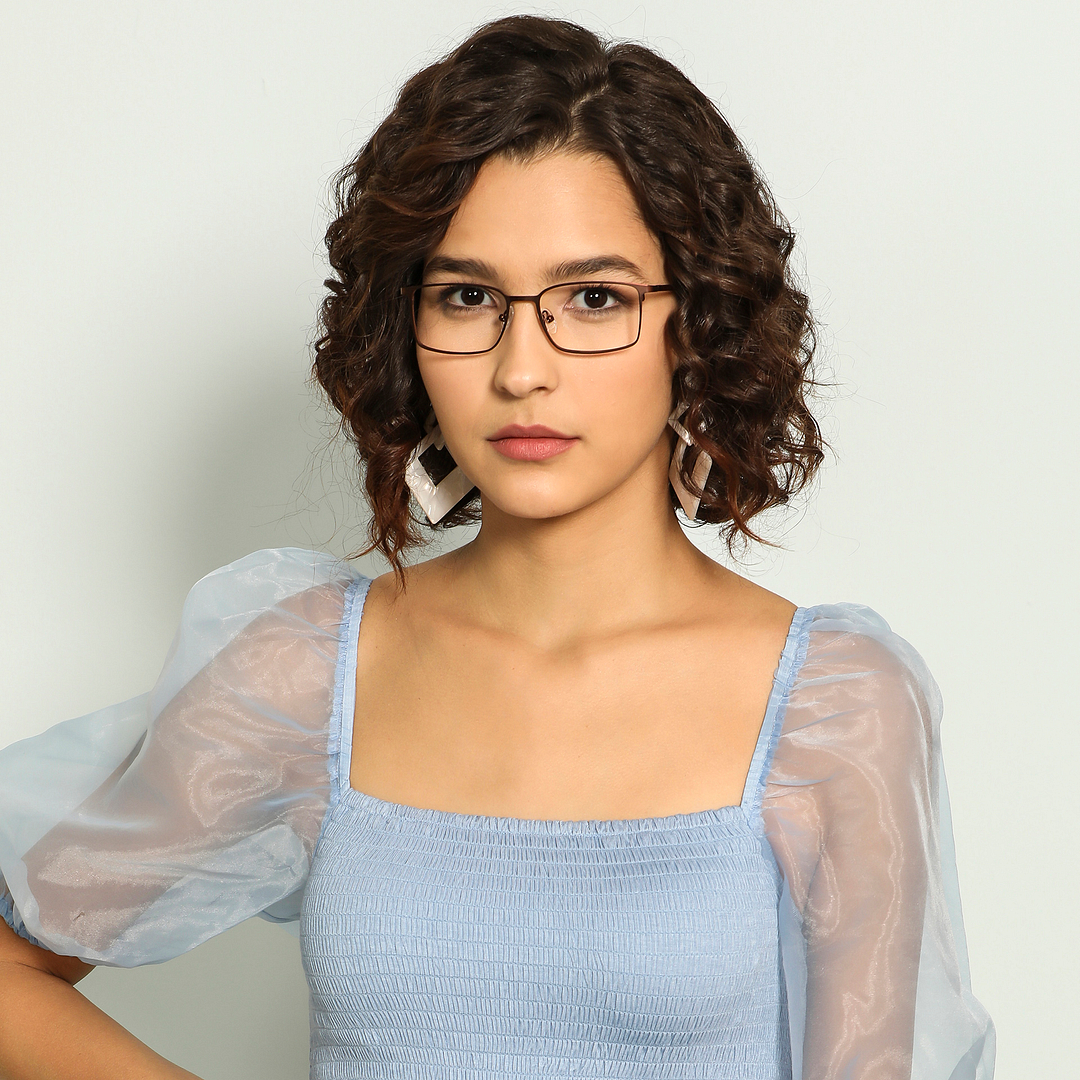 Buy Blue Block Zero Power Phone Computer Glasses: Matte Copper Maroon ...