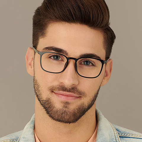 Black Full Rim Square Lenskart Air Flex LA E13782 C1 Eyeglasses at LensKart