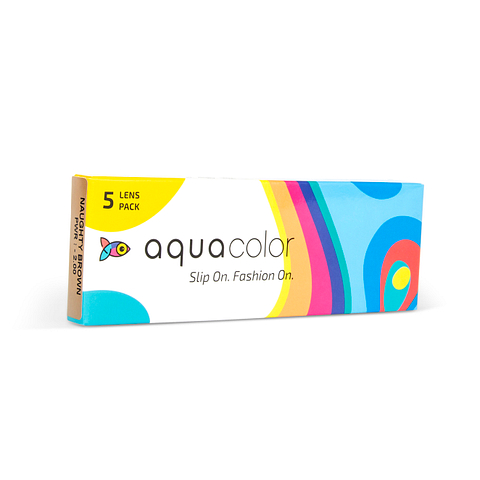 Aqua Color Naughty Brown Daily Disposable - 5 Lens Box at LensKart.com