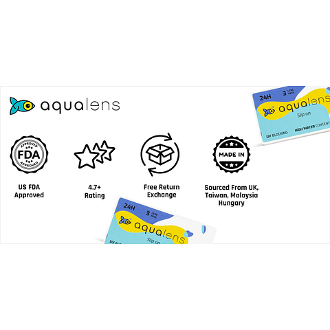 Buy Aqualens 24H Toric Contact Lens (3 Lens/Box)