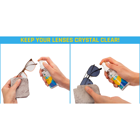 Aqualens spectacle lens cleaner pack of 2 (100ml x 2)