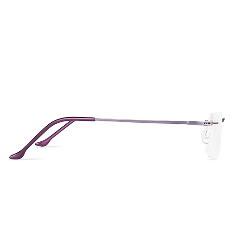 Shop online for Purple Rimless Rectangle Medium (Size-52) Eye Player ...