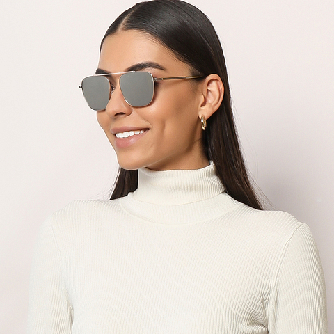 Buy Gold Grey Mirror Full Rim Square John Jacobs JJ Tints JJ S12504-C2 ...