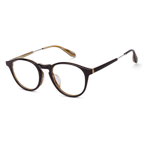 Brown Silver Full Rim Round Large (Size-52) John Jacobs Rich Acetate JJ ...