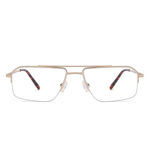 Buy John Jacobs Gold Stainless Steel Rectangle Spectacles Online ...