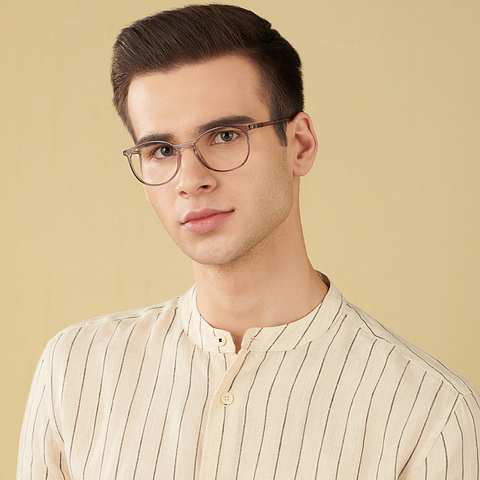 Buy Grey Transparent Full Rim Round John Jacobs TR Flex JJ 8035 - C6 ...