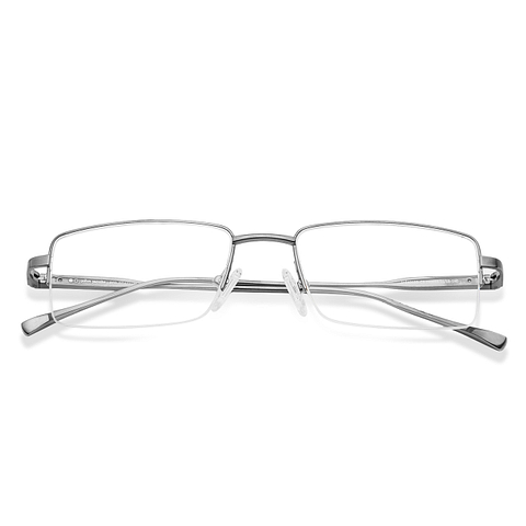Buy John Jacobs Grey Titanium Rectangle Spectacles Online || Lenskart ...