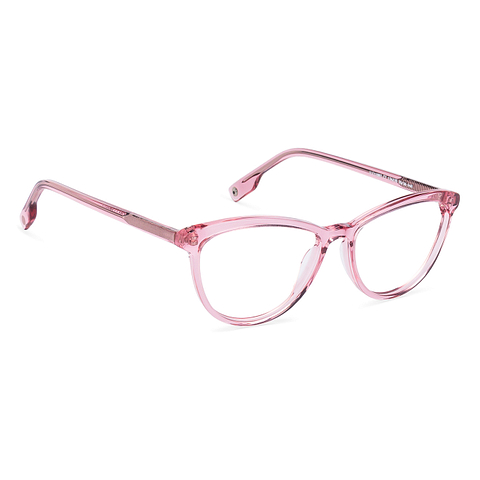 Buy Blue Block Phone Computer Glasses: Pink Transparent Full Rim Cat ...