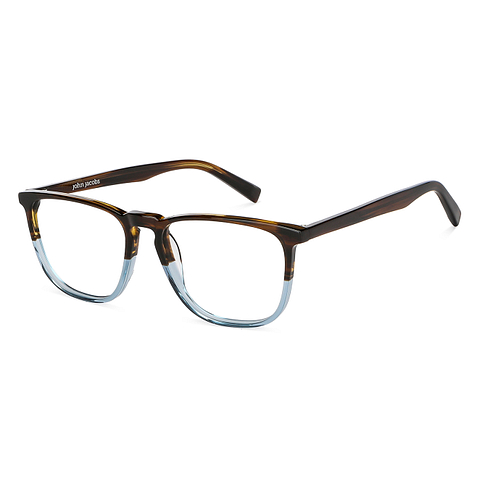 Buy Brown Sky Blue Full Rim Square John Jacobs Rich Acetate JJ E11727XL ...