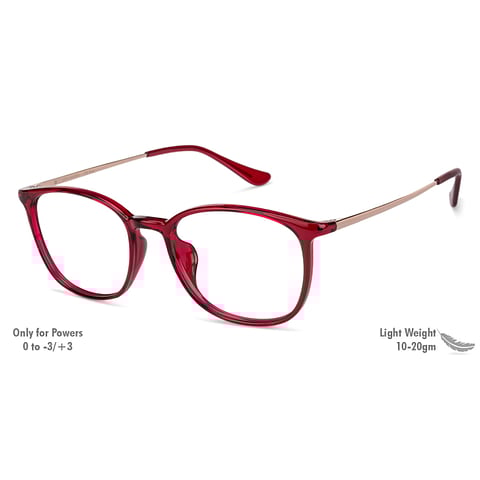 Buy John Jacobs Red TR90 Rectangle Spectacles Online || Lenskart ...