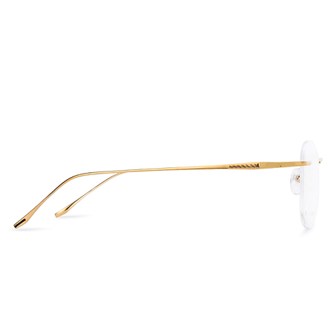 Buy John Jacobs Gold Titanium Square Spectacles Online || Lenskart ...