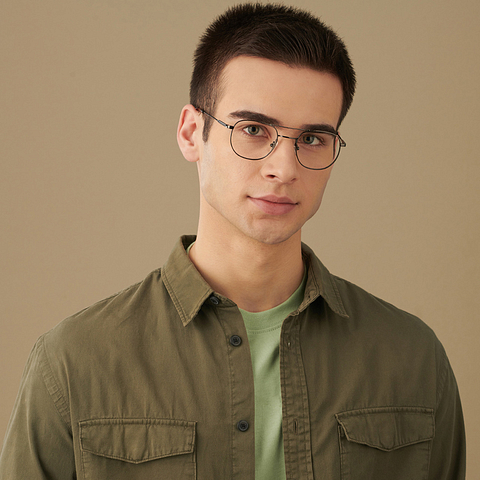 Gunmetal Tortoise Full Rim Square John Jacobs Ultimate flex JJ E12814-C1 Eyeglasses