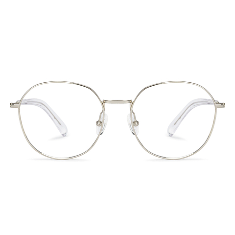 Buy Silver Full Rim Round John Jacobs SG Essentials JJ E12838AF-C1 ...