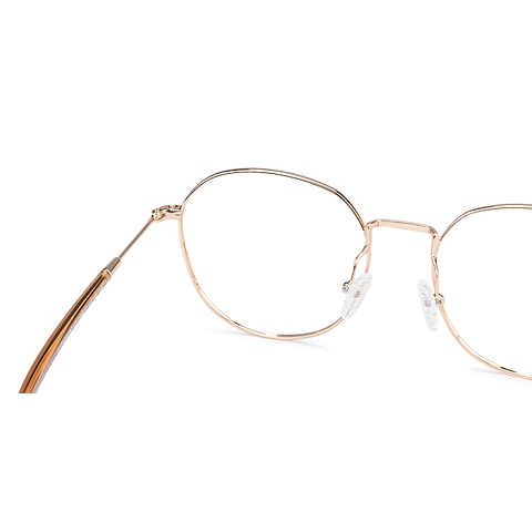 Buy John Jacobs Gold Stainless Steel Round Spectacles Online ...