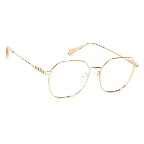 Buy John Jacobs Gold Stainless Steel Square Spectacles Online ...