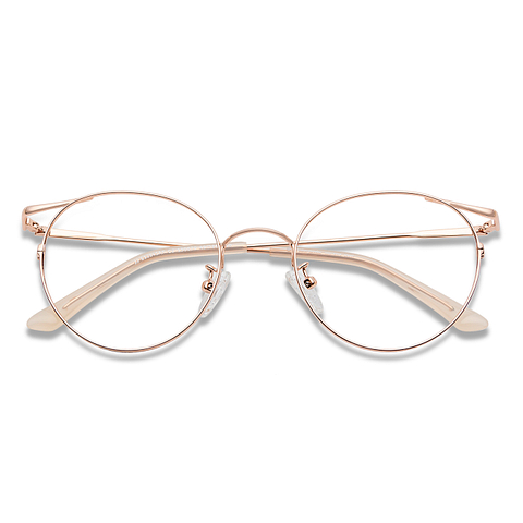 Buy Gold Cream Full Rim Round John Jacobs SG Essentials JJ E12841AF-C2 ...