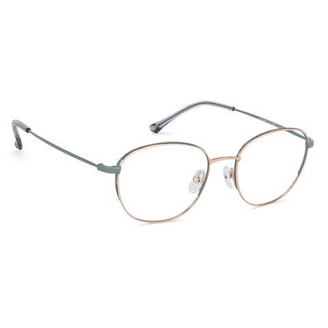 Gold Green Full Rim Round John Jacobs Supreme Steel JJ E13098-C2 ...