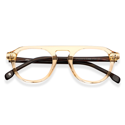 Shop online for Orange Transparent Black Full Rim Round John Jacobs ...