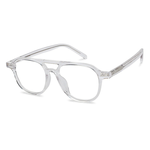 Shop online for Transparent Full Rim Aviator John Jacobs Rich Acetate ...