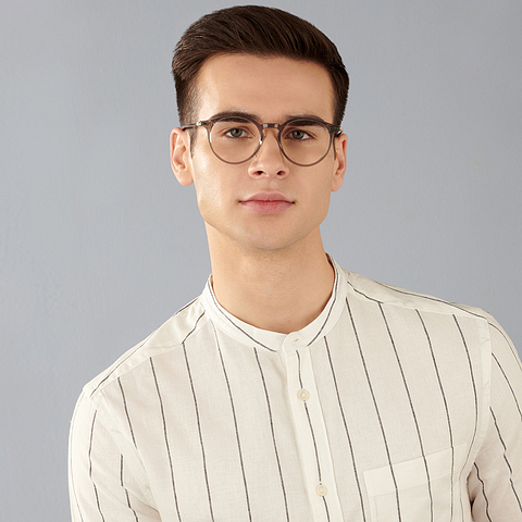 Buy Grey Full Rim Round John Jacobs Rich Acetate JJ E13366AF-C3 Eyeglasses