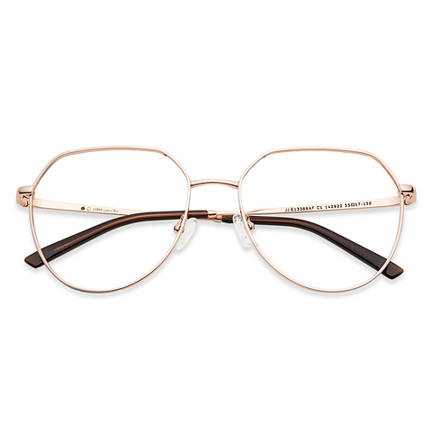 Buy John Jacobs Gold Stainless Steel Round Spectacles Online ...