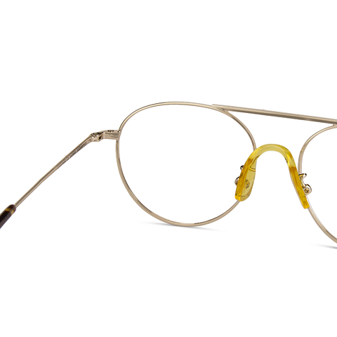 Buy Gold Tortoise Full Rim Round John Jacobs Supreme Steel JJ E13492-C1 ...