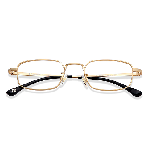 Buy John Jacobs Gold Stainless Steel Rectangle Spectacles Online ...