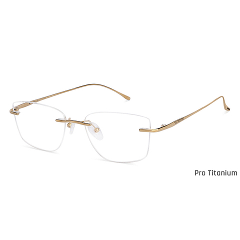 Buy John Jacobs Gold Titanium Square Spectacles Online || Lenskart ...