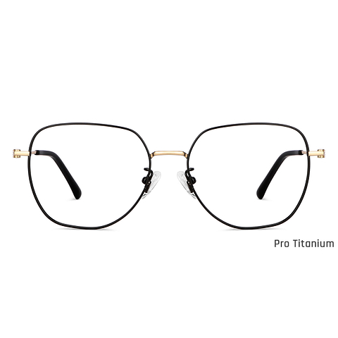 Buy John Jacobs Black Titanium Round Spectacles Online || Lenskart ...