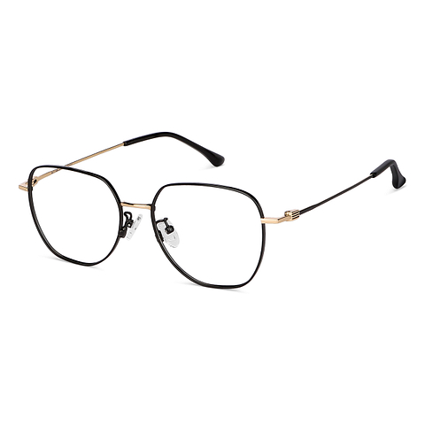 Buy John Jacobs Black Titanium Round Spectacles Online || Lenskart ...