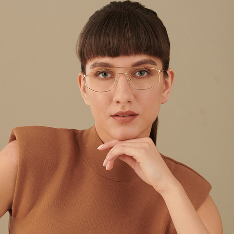 Shop online for Gold Transparent Full Rim Rectangle John Jacobs Supreme ...